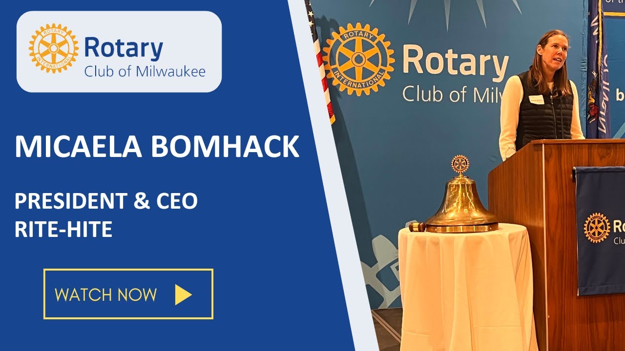 Tuesday Luncheon - Micaela Bomhack, President and CEO of Rite-Hite ...