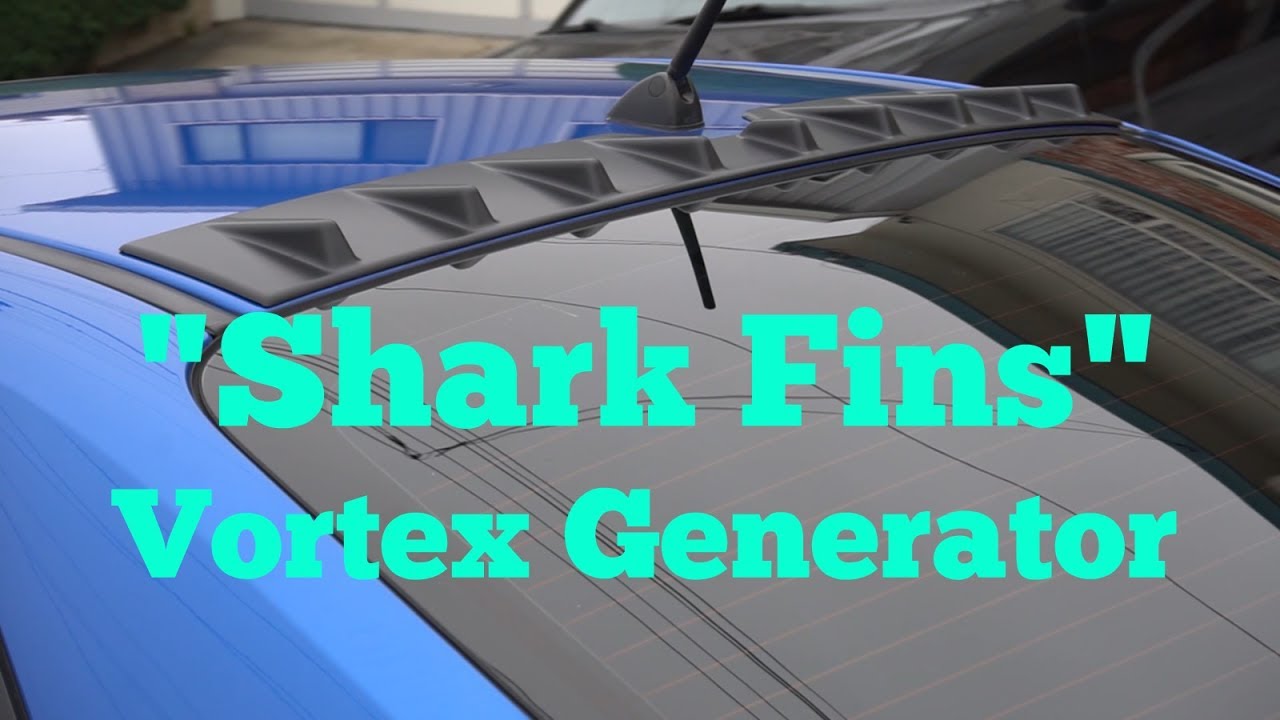 WRX vortex generator diffuser (a.k.a) "shark fins" - YouTube