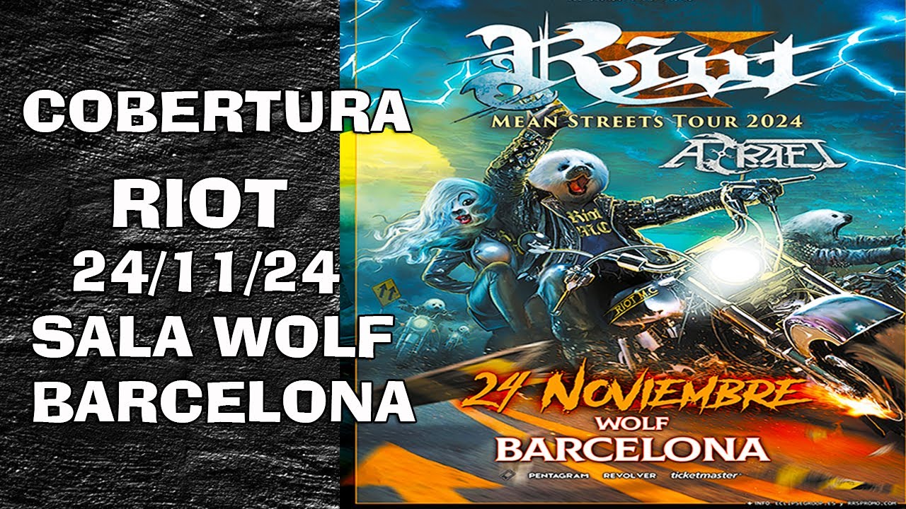 Riot V en Sala Wolf (Barcelona, España) 24/11/24 -Cobertura- #riotv # ...