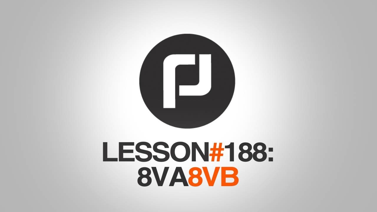 60 Second Piano Lesson 188 8VA 8VB - YouTube