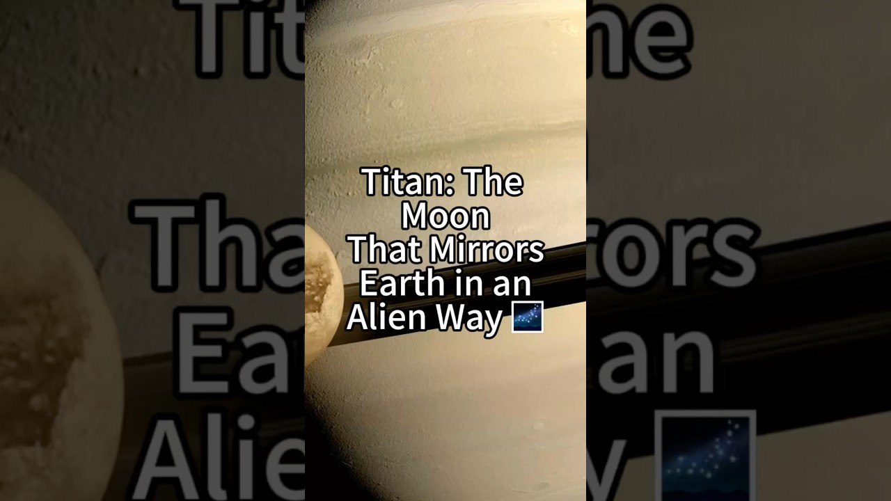 Titan: The Moon That Mirrors Earth in an Alien Way 🌌 #titan #spacefacts ...
