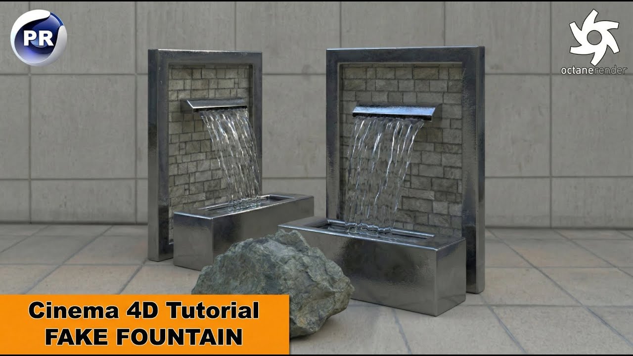 Fake Water Fountain (Cinema 4D Tutorial Preview) - YouTube