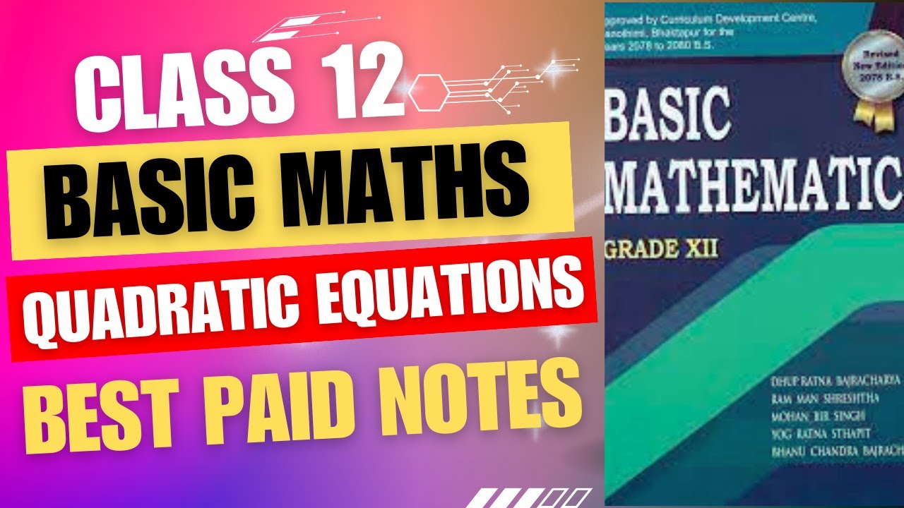 Class 12 Quadratic Equations Notes | Handwritten | Mathematics - YouTube