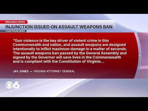 Virginia judge blocks assault weapons ban from taking effect on July 1