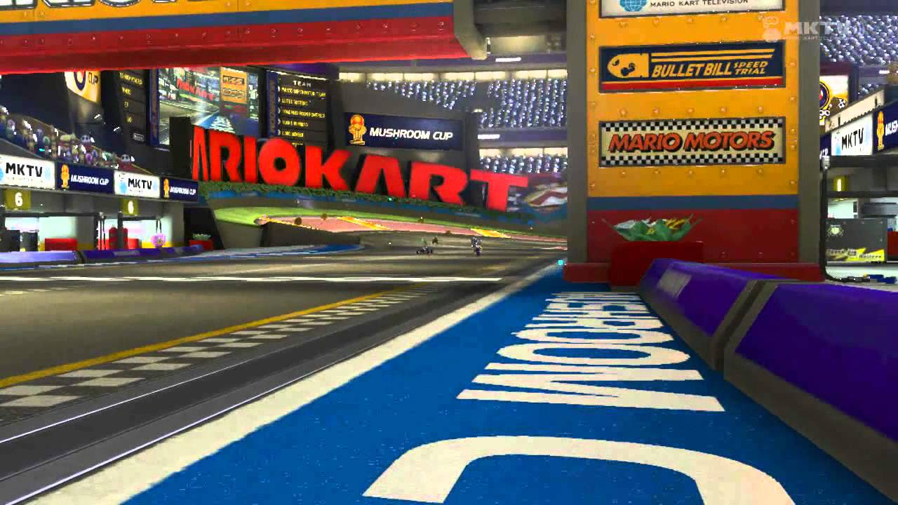 Wii U - Mario Kart 8 - Mario Kart Stadium - YouTube