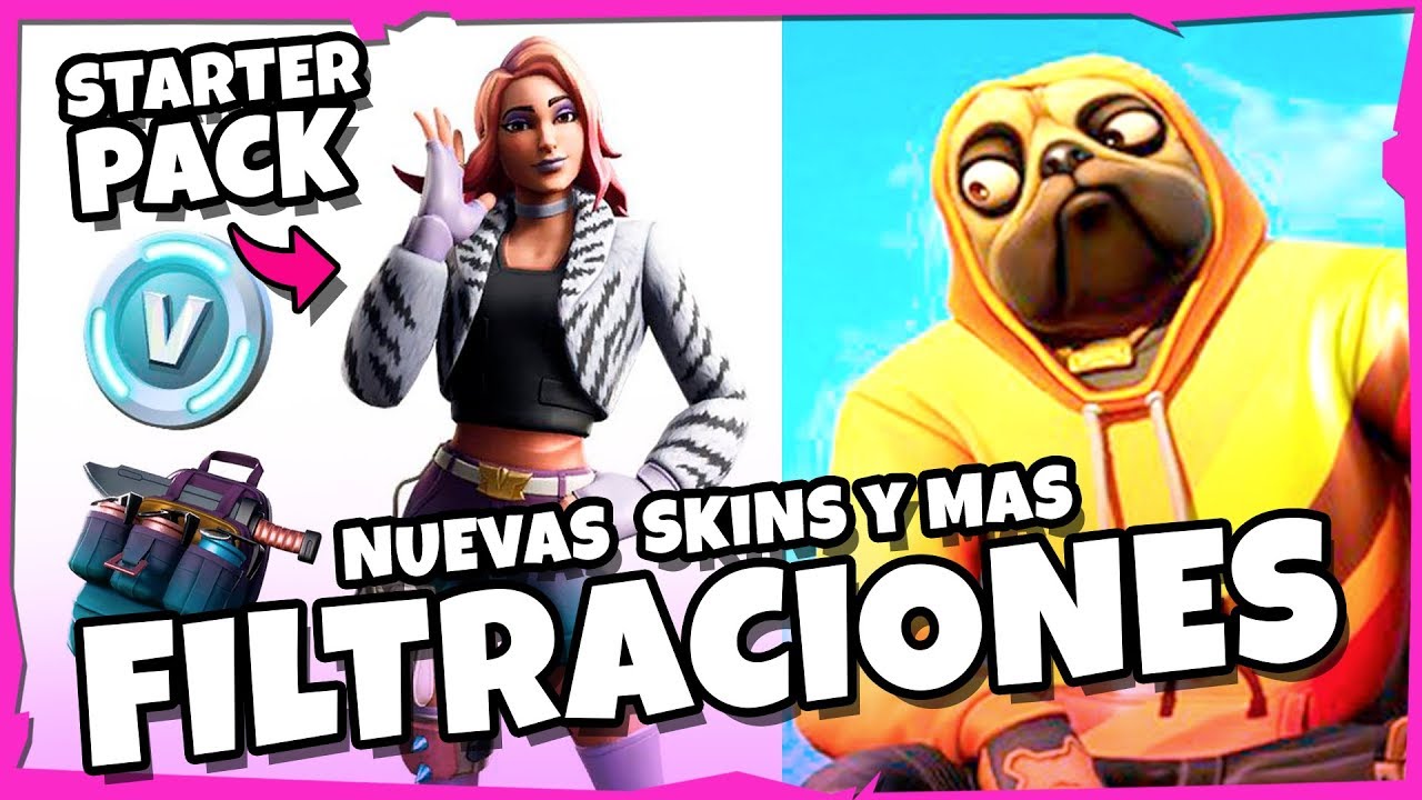 STARTER PACK FILTRADO 🤤 y SKINS DE PERROS? | FORTNITE battle royale ...