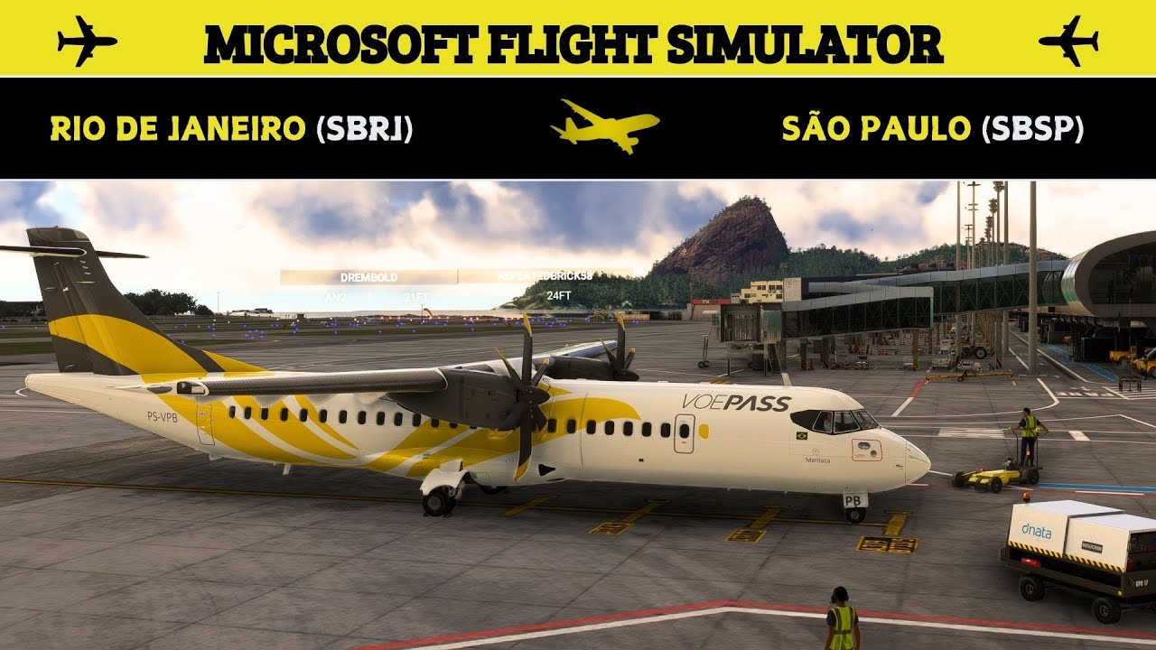 🟡 FLIGHT SIMULATOR 2020 - Testando o FTSiM+ Sound ATR 72-600 VOEPASS ...