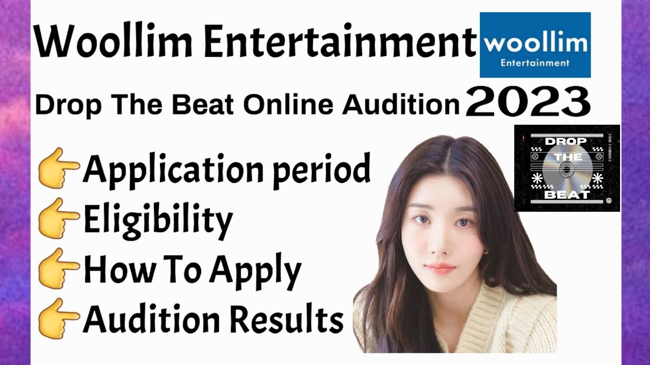Woollim Entertainment Audition | Kpop Audition 2023 | Drop the Beat | Online Audition - YouTube
