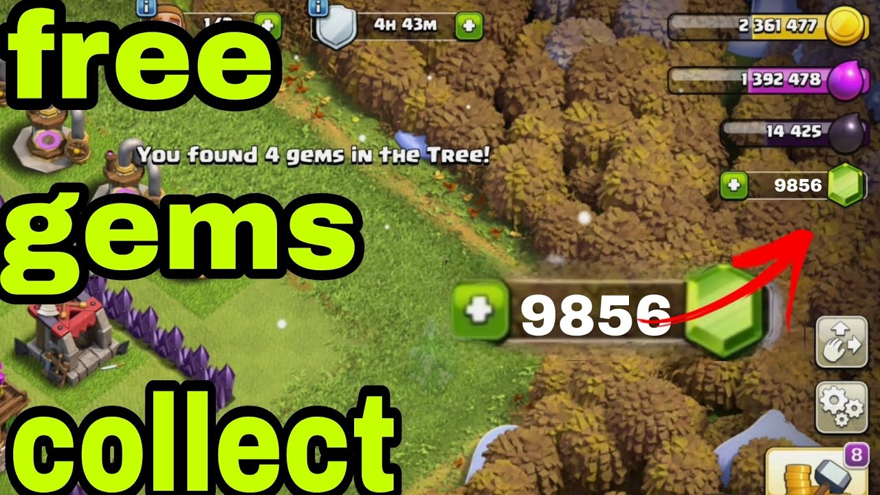HOW TO COLLECT FREE GEMS IN CLASH OF CLANS - YouTube