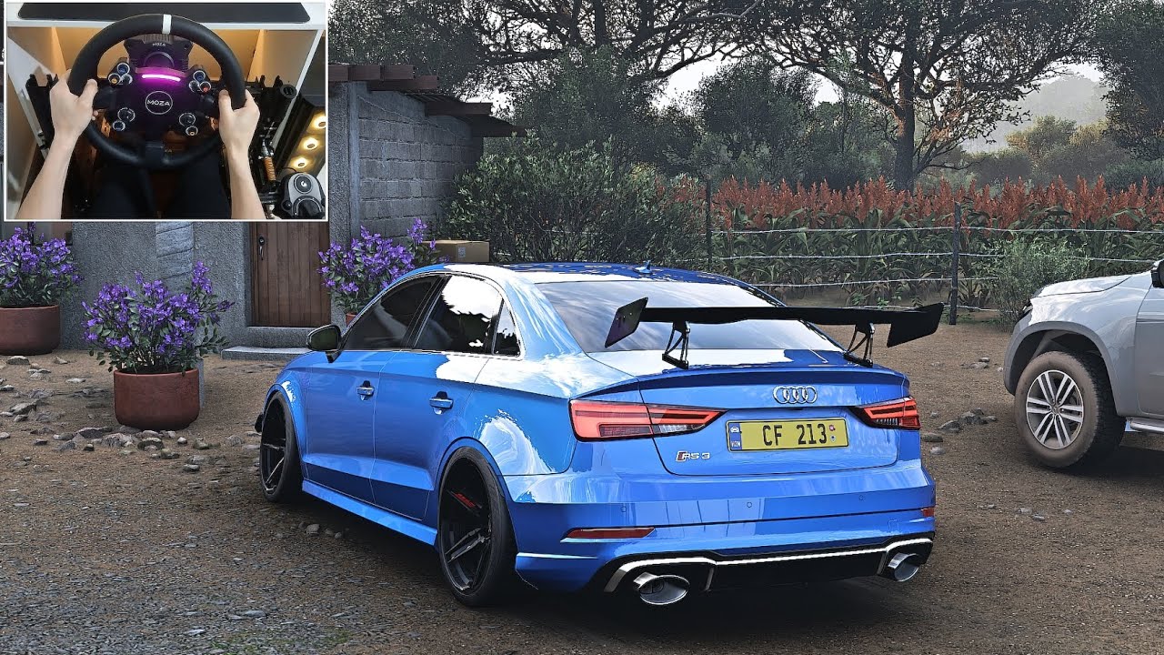 AUDI RS3 | Forza Horizon 5 | MOZA R9 Gameplay - YouTube
