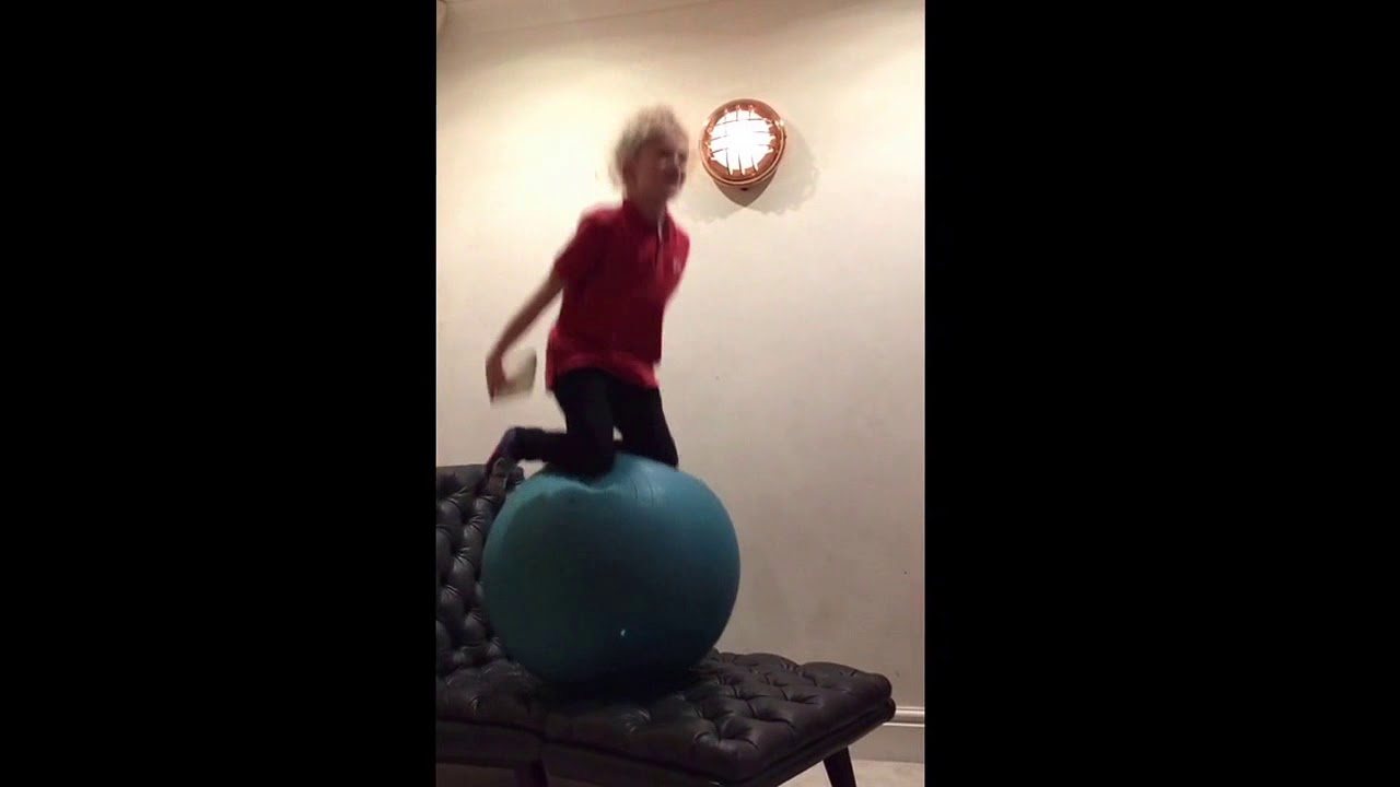 Dexter Age 9 Severe Autism ADHD Balancing Skills - YouTube