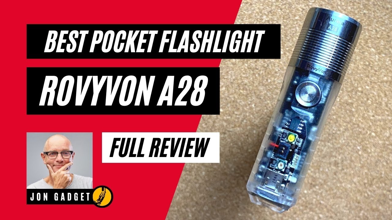 Rovyvon A28 the best pocket flashlight full review - YouTube