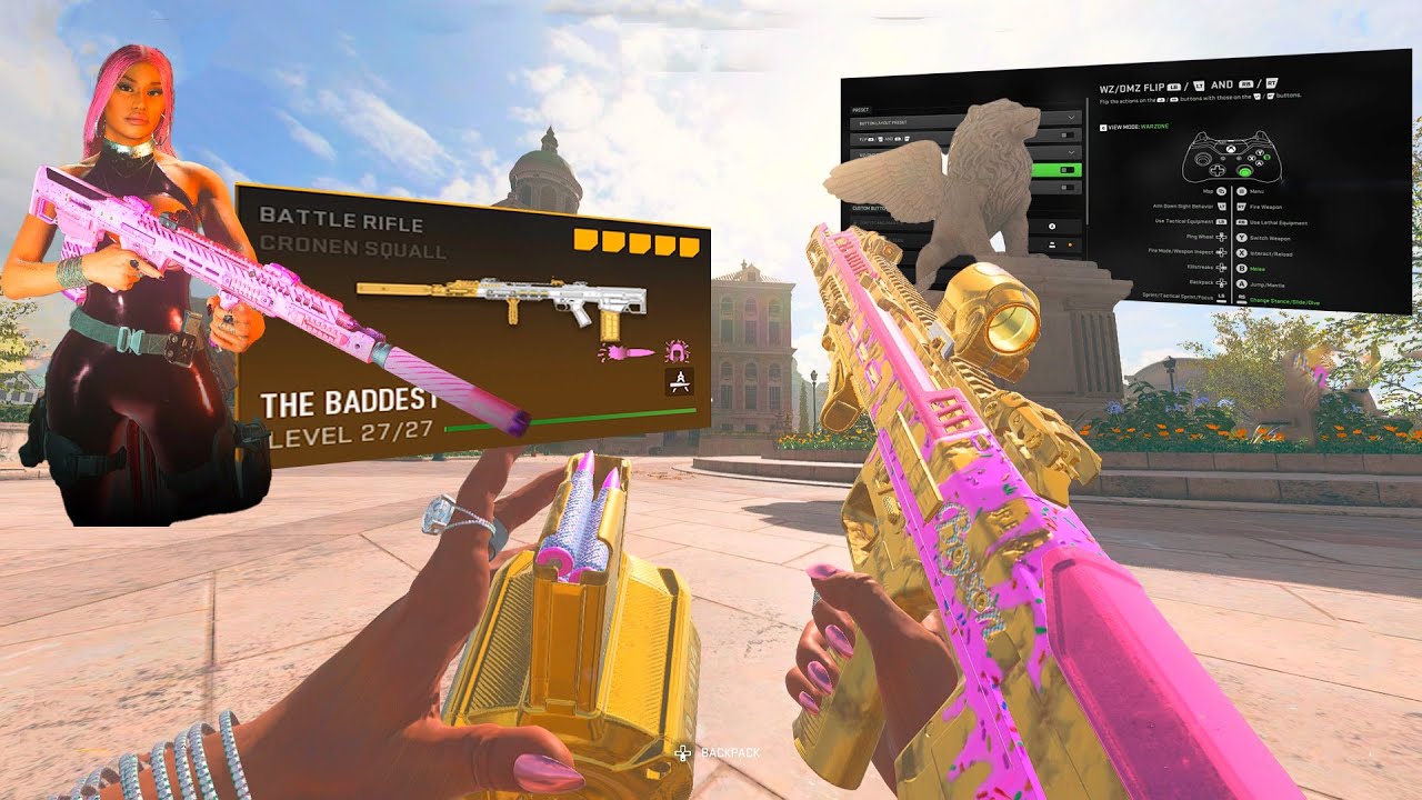 The NEW Nicki Minaj Skin Got Me ShadowBanned💔 + Best Warzone Controller ...