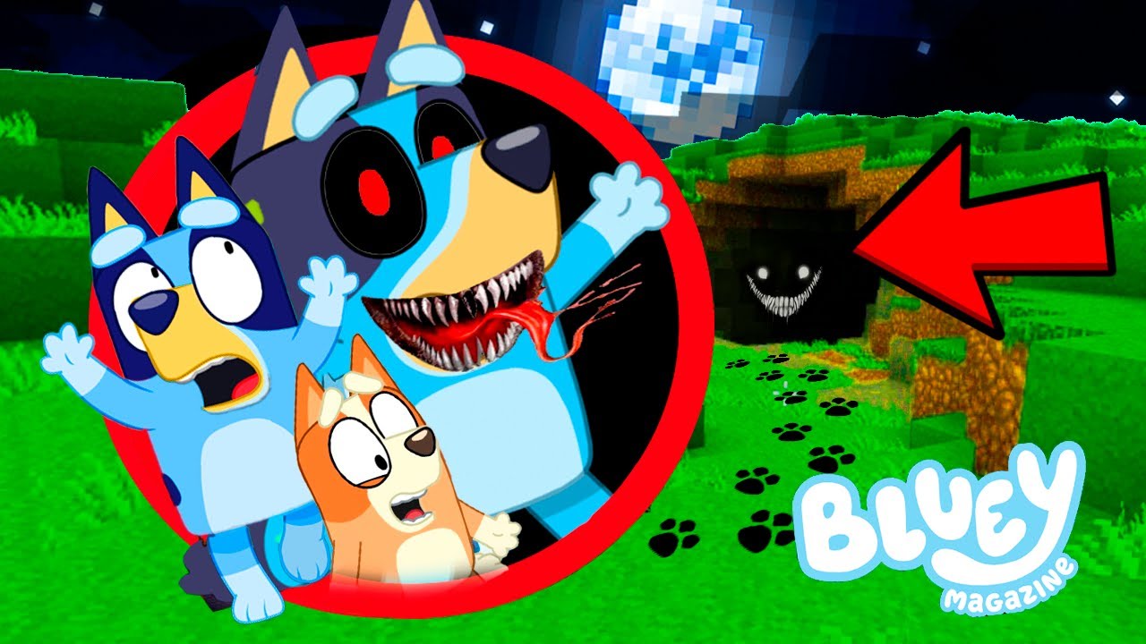 No entres a la cueva de Bluey.exe con Bluey y Bingo en Minecraft ...