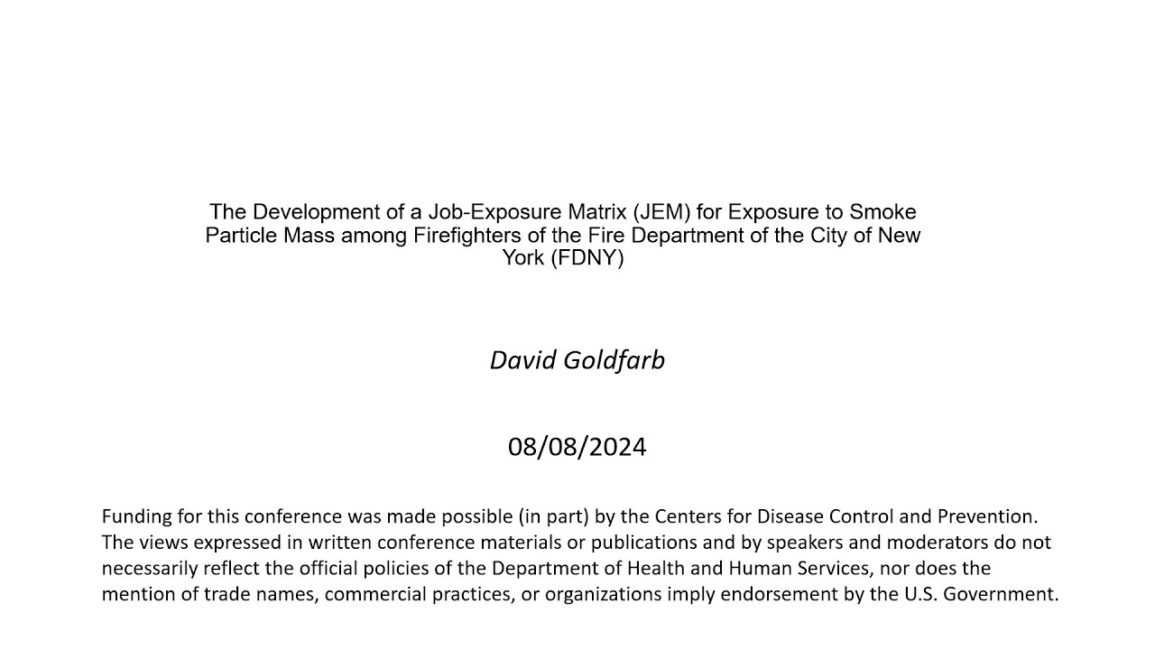 The Development of a Job-Exposure Matrix (JEM) for Exposure to Smoke ...
