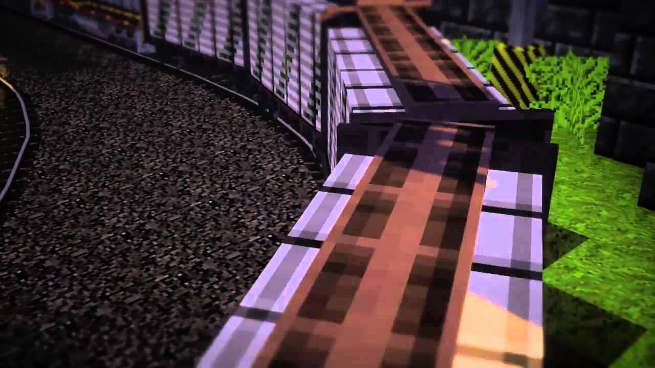 Minecraft TrainCraft Part 2 3D Tracks - YouTube