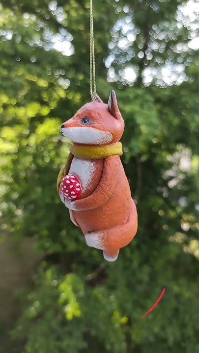 Ватная игрушка на ëлку 🦊🎄♥ #игрушкаизваты #игрушкиизватынаелку - YouTube
