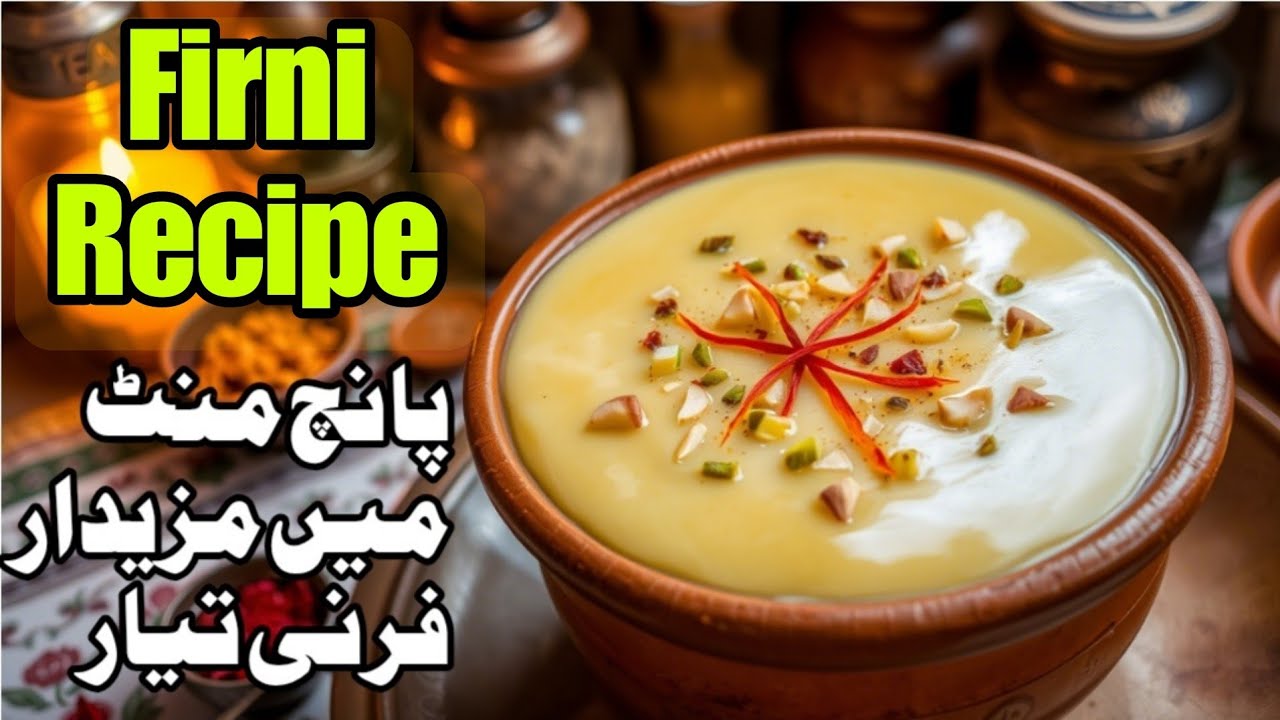 Authentic Meethi Firni Recipe | Creamy & Delicious Pakistani Dessert ...