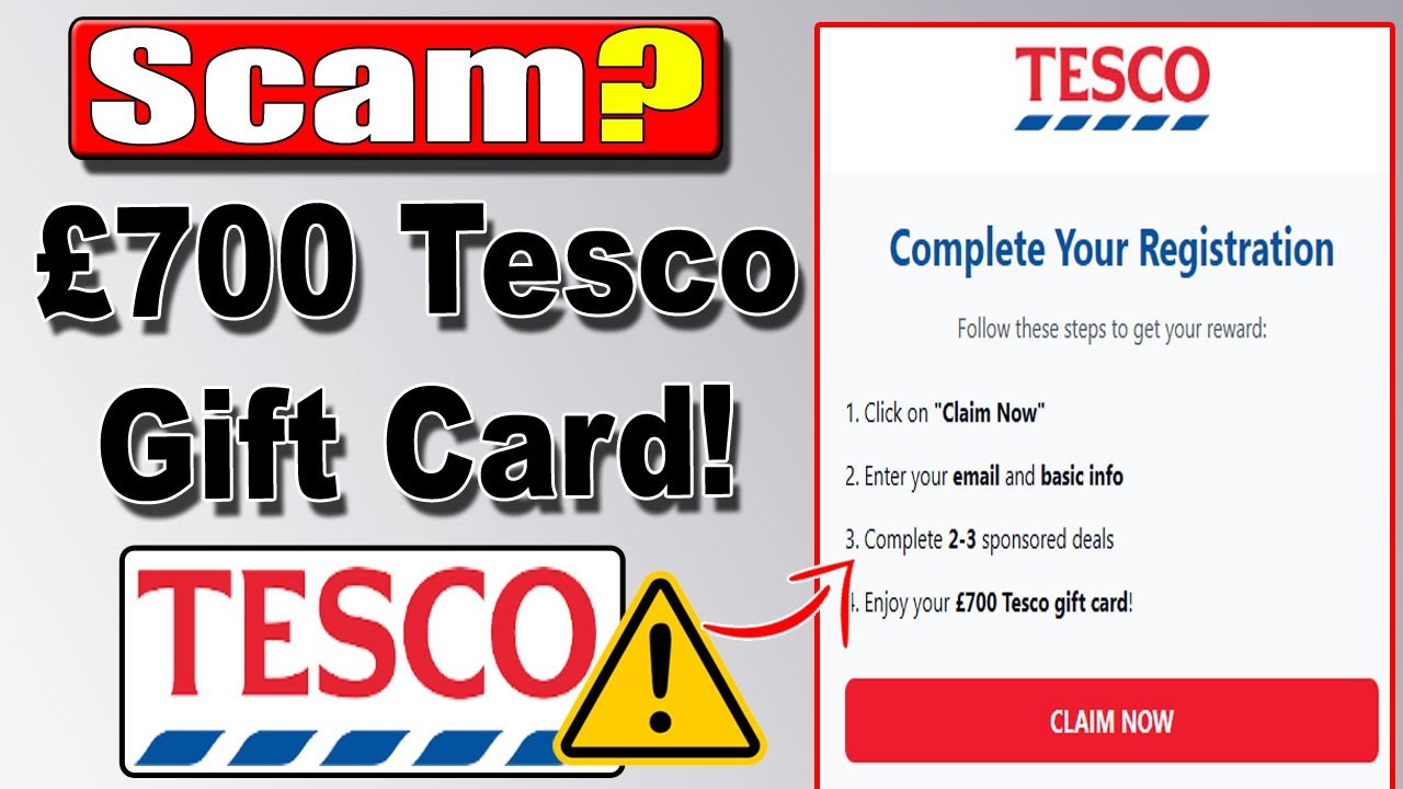 Tesclaim.com Review - £700 Tesco Gift Card Scam? - YouTube