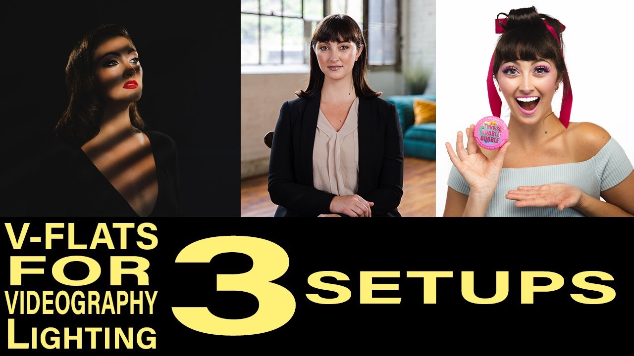 Using V-Flats for videography | 3 Unique setups - YouTube
