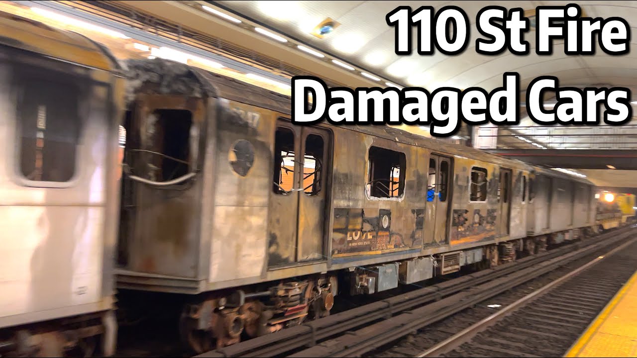 ⁴ᴷ⁶⁰ R142s Damaged in the 110th Street Fire Transferred to 207th Street ...