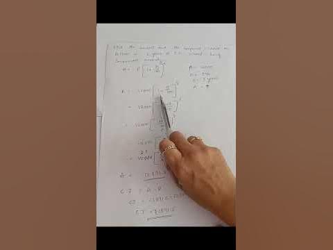 Compound Interest calculation - YouTube