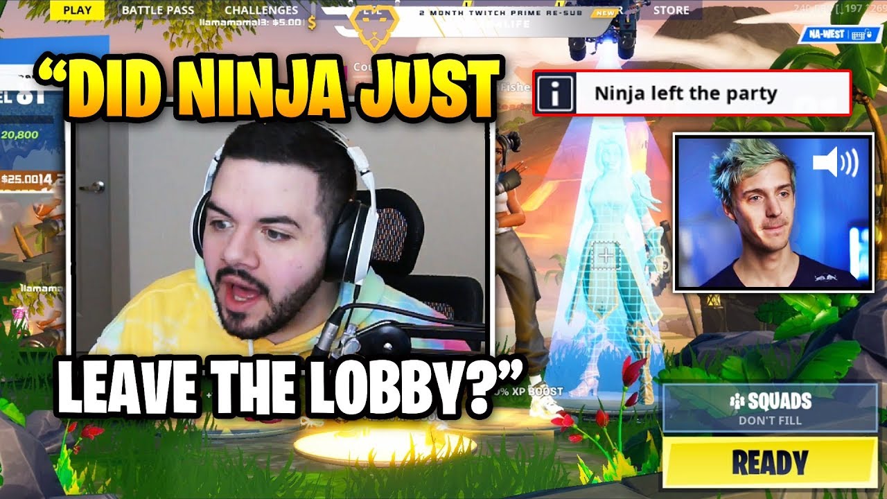 Ninja Was About To Play With Courage Until THIS HAPPENED | Fortnite ...
