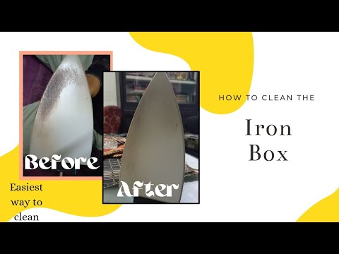 How to clean iron box stain|easy method to clean stain |cleaning hack ...