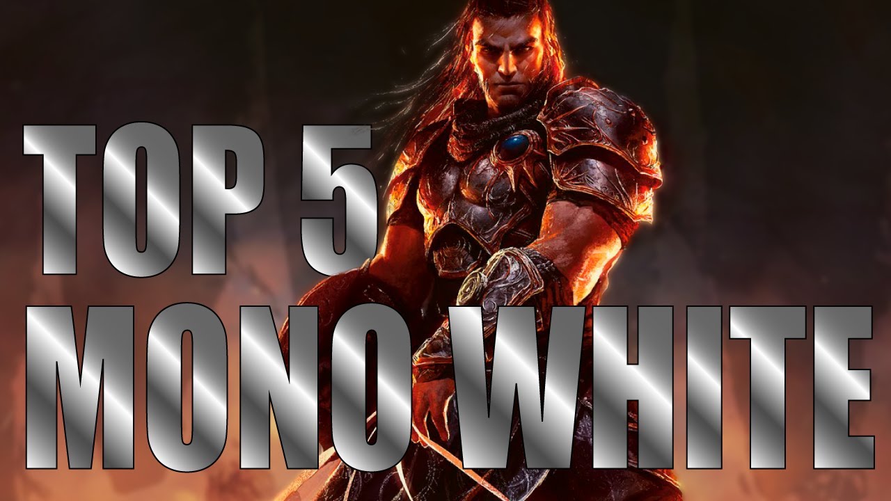 TOP 5 MONO WHITE BUDGET COMMANDERS - YouTube