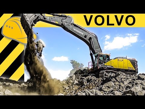 Das 90 Tonnen MONSTER! So fährt sich der GRÖSSTE VOLVO BAGGER EC950E!