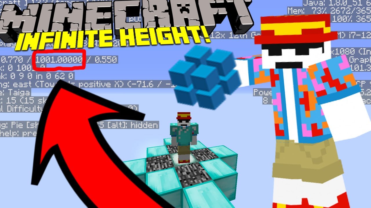 INFINITE HEIGHT | Cubic Chunks Mod (Review) - YouTube