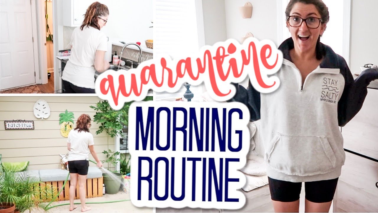 Quarantine Morning Routine | Full Time Working Mom of 2 - YouTube