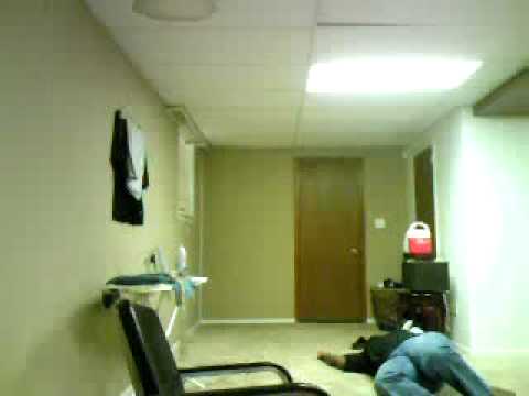 Fat Girl Falls While Singing on Webcam