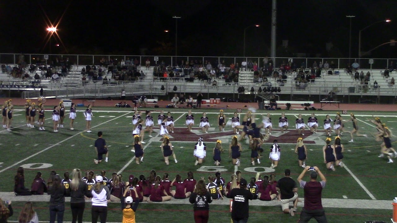 Oak Ridge & Woodcreek Cheer Halftime 2017 - YouTube