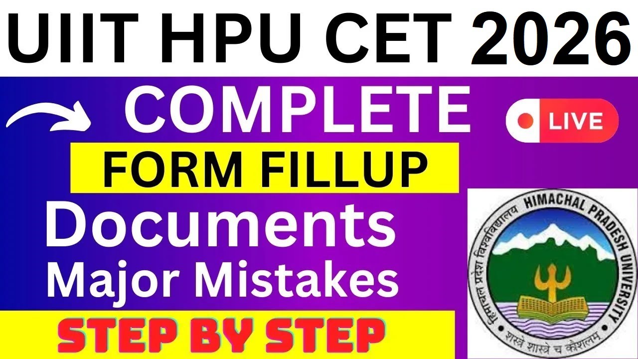 UIIT HPU CET 2025 Application Form - UIIT HPU CET Registration 2025 ...
