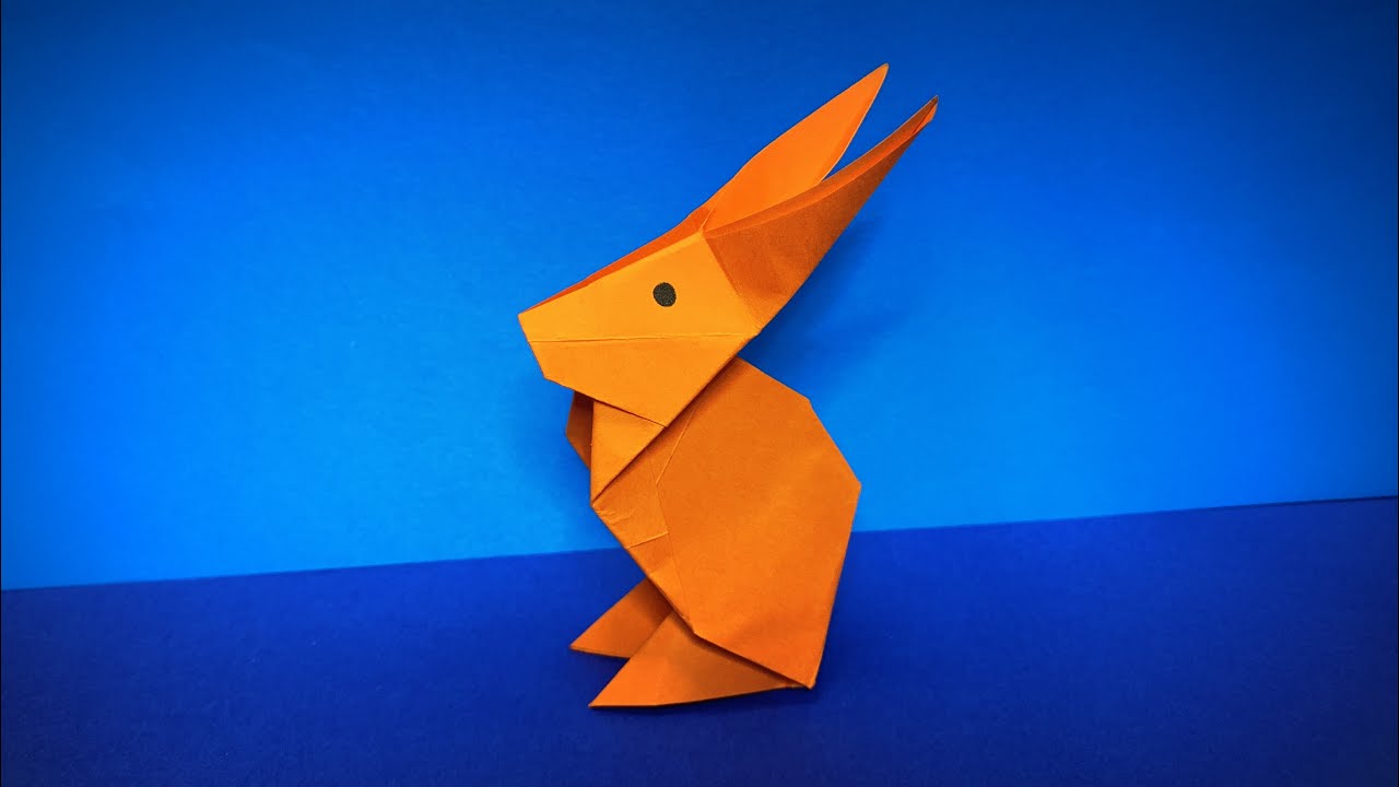Lapin en origami | Comment faire du lapin en papier - YouTube