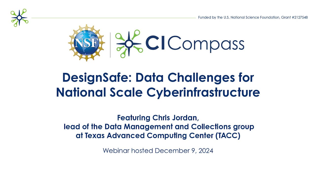 Webinar: DesignSafe: Data Challenges for National Scale ...