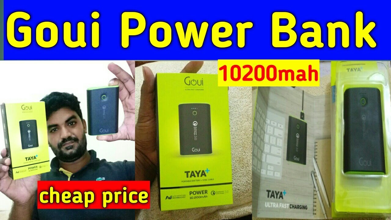 Goui Ultra Fast Charging 10200mah Power Bank Cheap Price, Goui Power ...