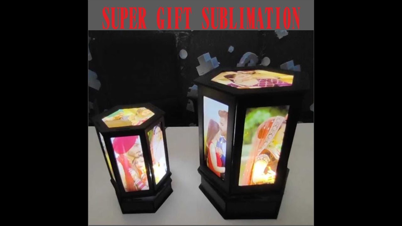 SUBLIMATION LED ROTATING HEXAGON LAMP PRINTING PROCESS BY SUPER GIFT ...
