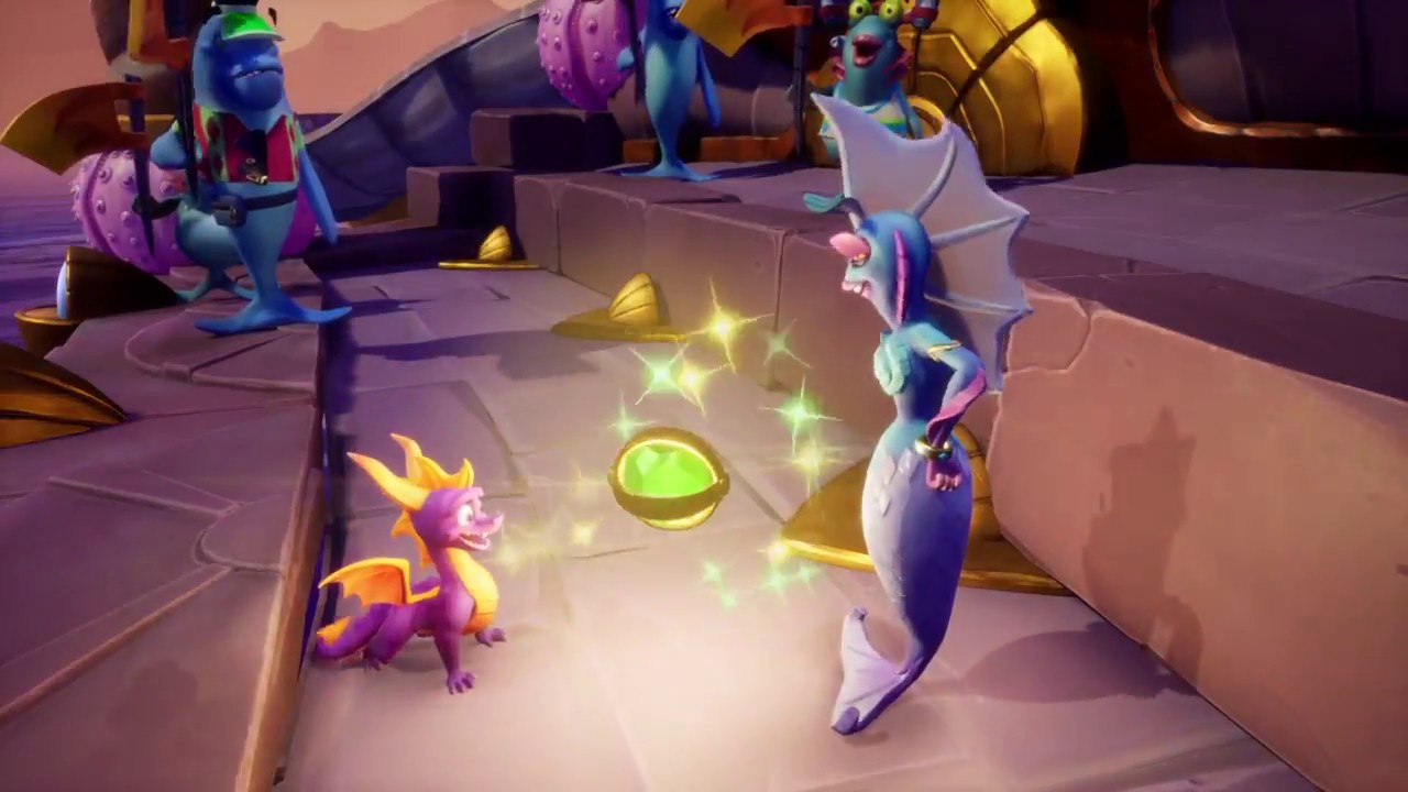 Spyro Reignited Trilogy - Queen Finny's Orb (Ocean Speedway) - YouTube