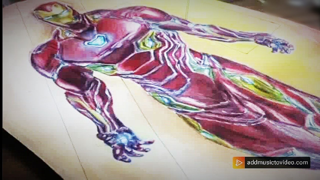 HOW TO DRAW IRON MAN INFINITY WAR SUIT ||K.K DRAWING|| - YouTube