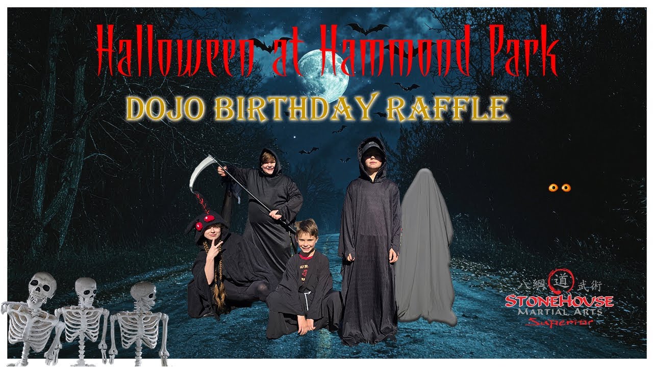 Dojo Birthday Raffle - Halloween at Hammond Park - YouTube