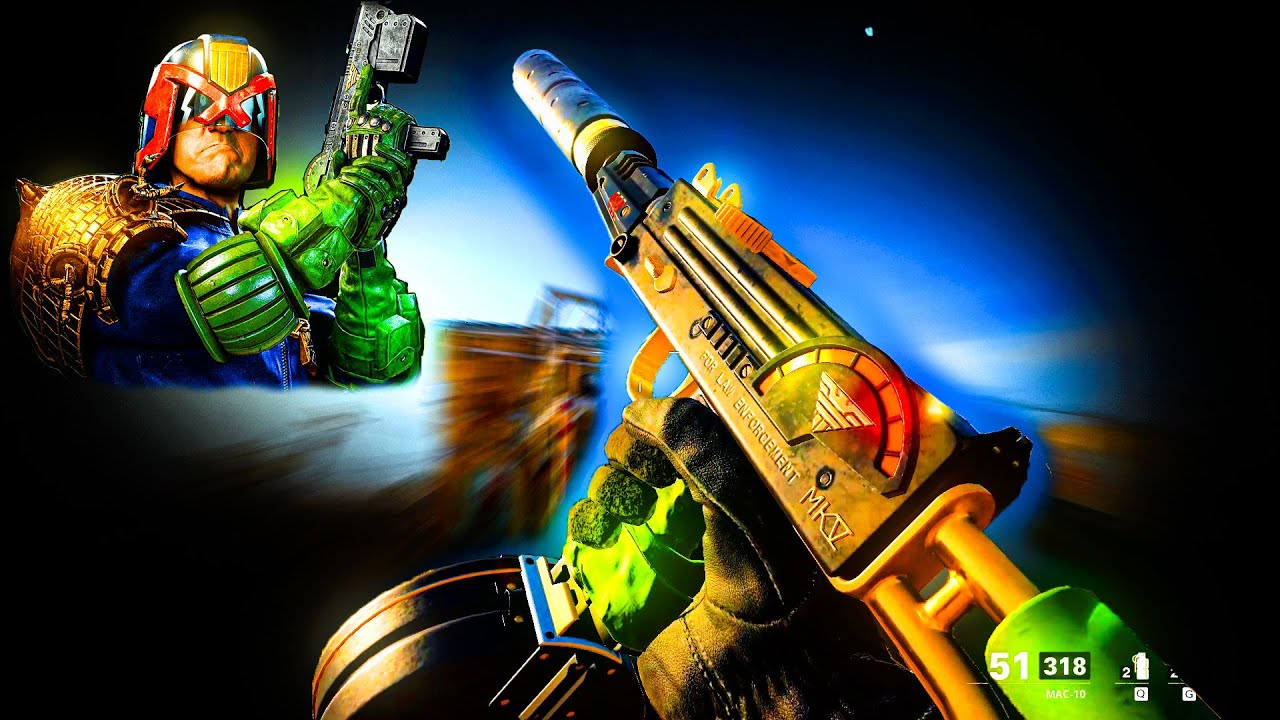 Judge Dredd Blueprint MAC 10 gameplay Rebirth Island Call Of Duty ...
