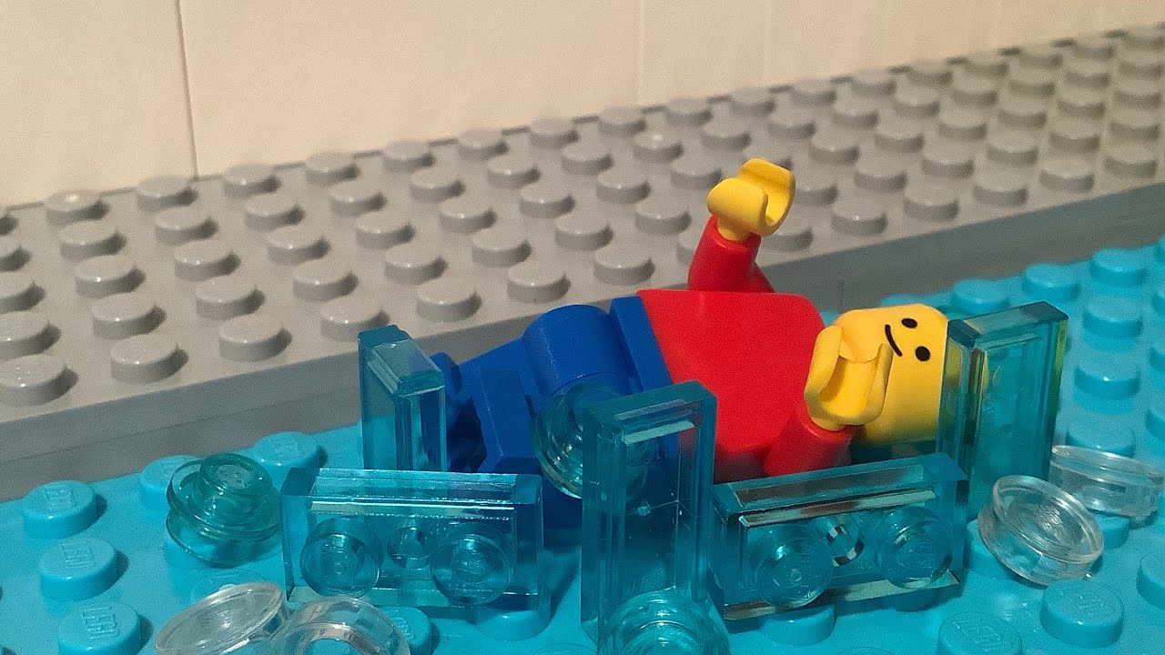 Lego man fall in pool - YouTube