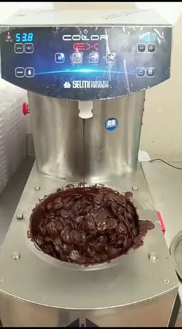 Selmi Color Ex Professional chocolate tempering machine - YouTube