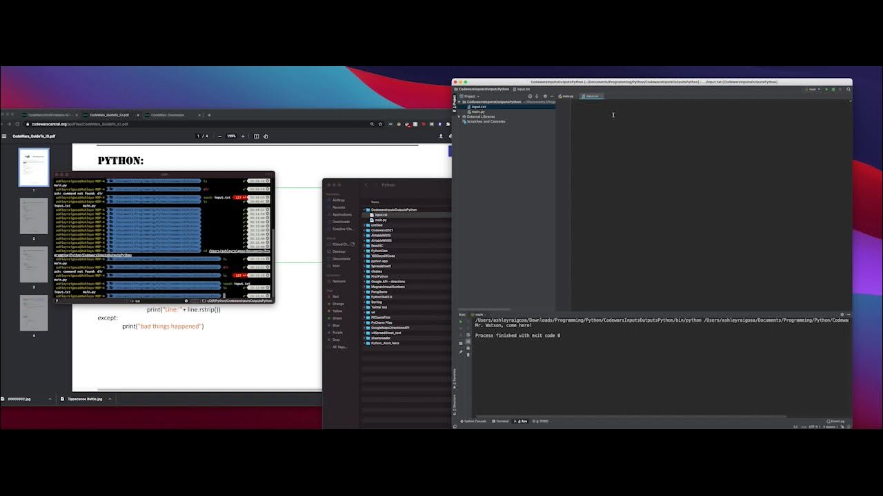 Codewars - Inputs and Outputs in Python 3 - YouTube