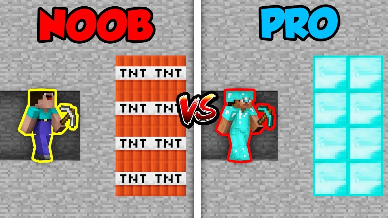 Minecraft NOOB vs. PRO: MINING BATTLE! in Minecraft! - YouTube