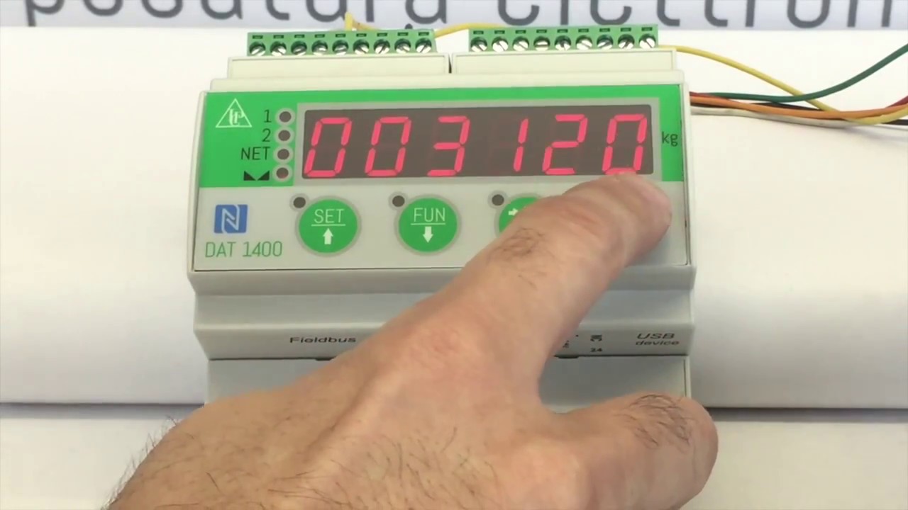 DAT 1400 - CALIBRATION WITH A PROOF WEIGHT - YouTube
