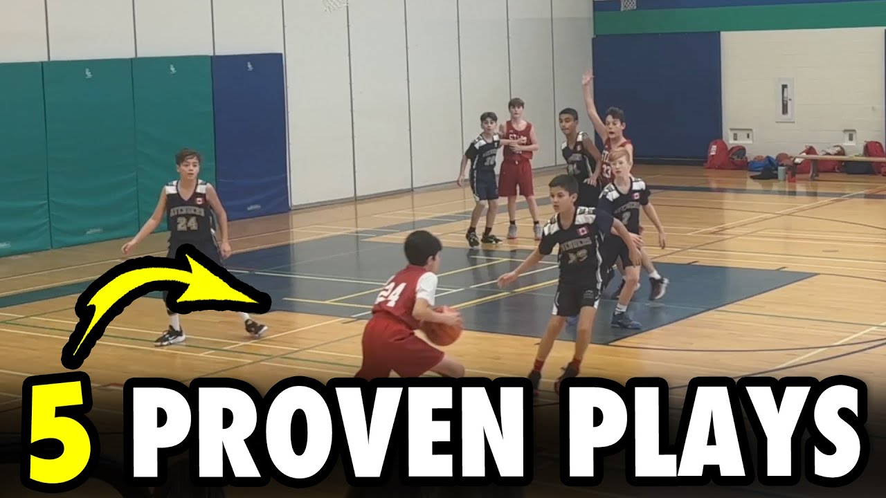 5 Proven Basketball Plays That Work On Any man To Man Defense - YouTube