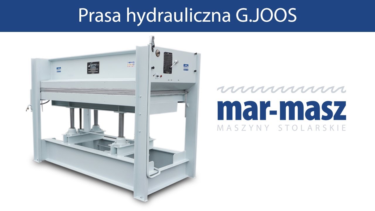 Prasa hydrauliczna G JOOS - Mar-Masz | Woodworking Machines - YouTube